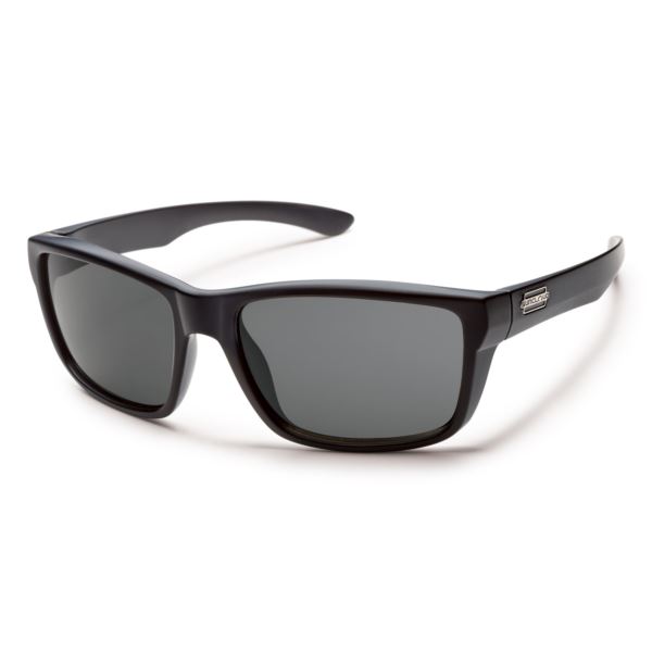 Suncloud Mayor Polarized Sunglasses - Matte Black/Gray Green