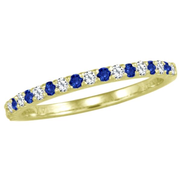 Ultra Diamond Wedding Band in 14k gold with alternating diamonds and ...