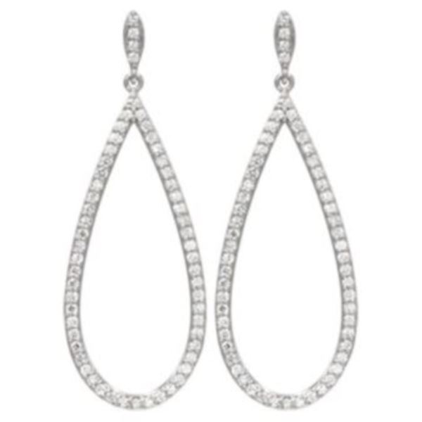 Antwerp Diamonds new "ZZZ Drop Pear Dangle" earrings in 14K wg with 116 ...